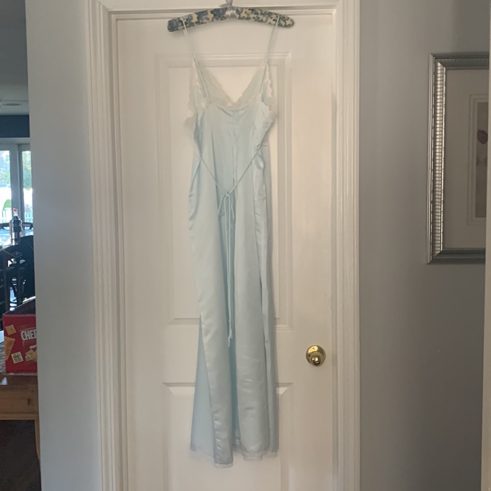 Vintage Christian Dior Baby Blue Nighty Large Nightgo… - Gem